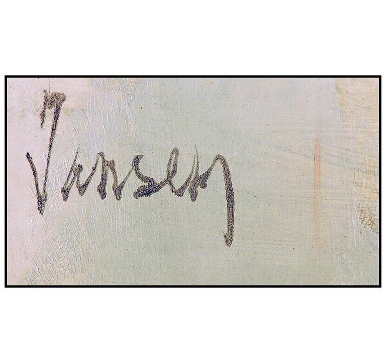 Jean Jansem - Femmes Au Marche Original For Sale at 1stDibs