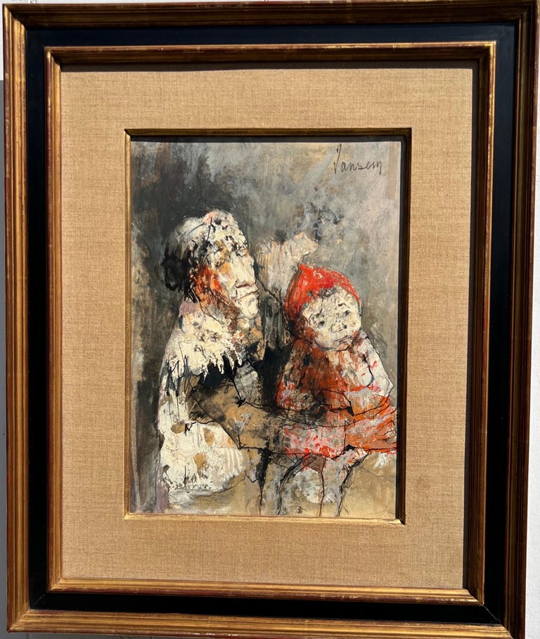 Jean Jansem - Grandmother and grandchildren, The old and child, (vielle ...