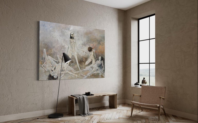 Jean Jansem - Le triomphe de la mort, 2000, oil on canvas by Jean ...