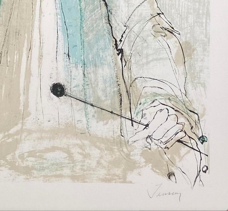 Jean Jansem - Le Tambour, 1984, original lithograph by Jean Jansem ...