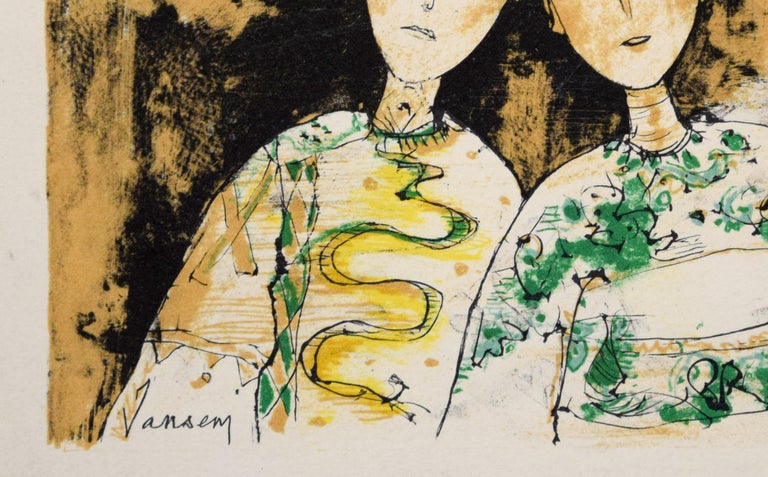 Jean Jansem - Oriental Couple - Original Lithograph by Jean Jansem ...
