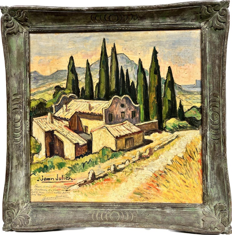 Jean Julian - Provence Luberon Valley Cypress Trees Landscape Mid ...