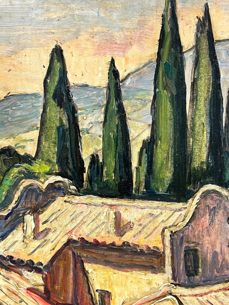 Jean Julian - Provence Luberon Valley Cypress Trees Landscape Mid ...