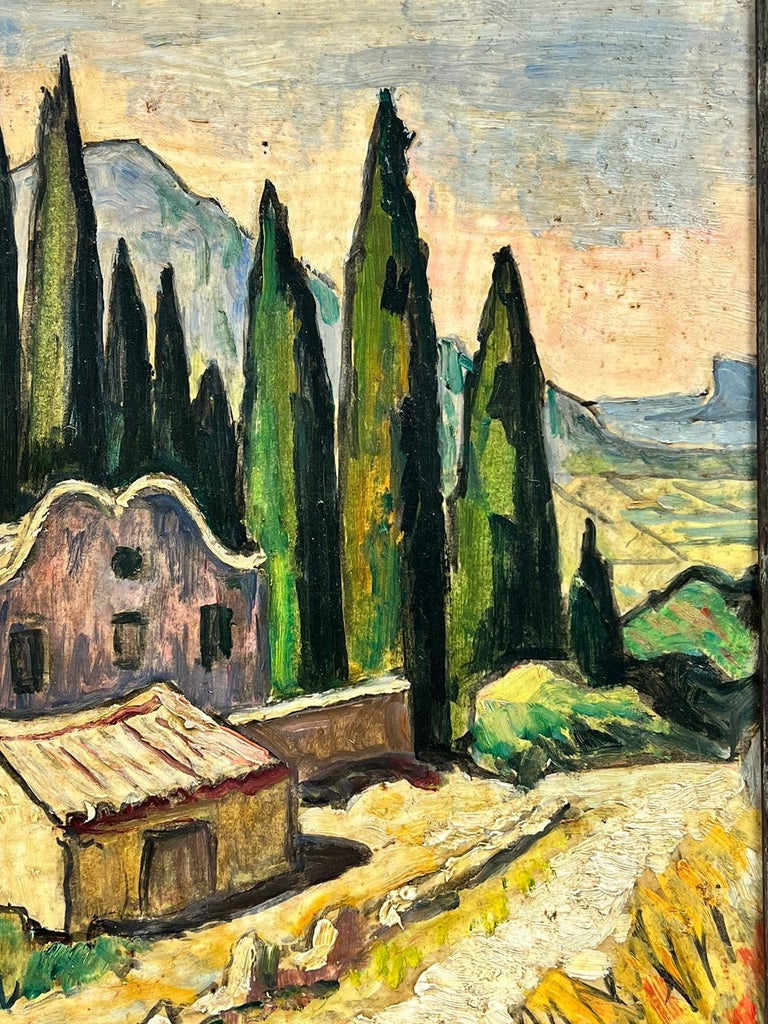 Jean Julian - Provence Luberon Valley Cypress Trees Landscape Mid ...