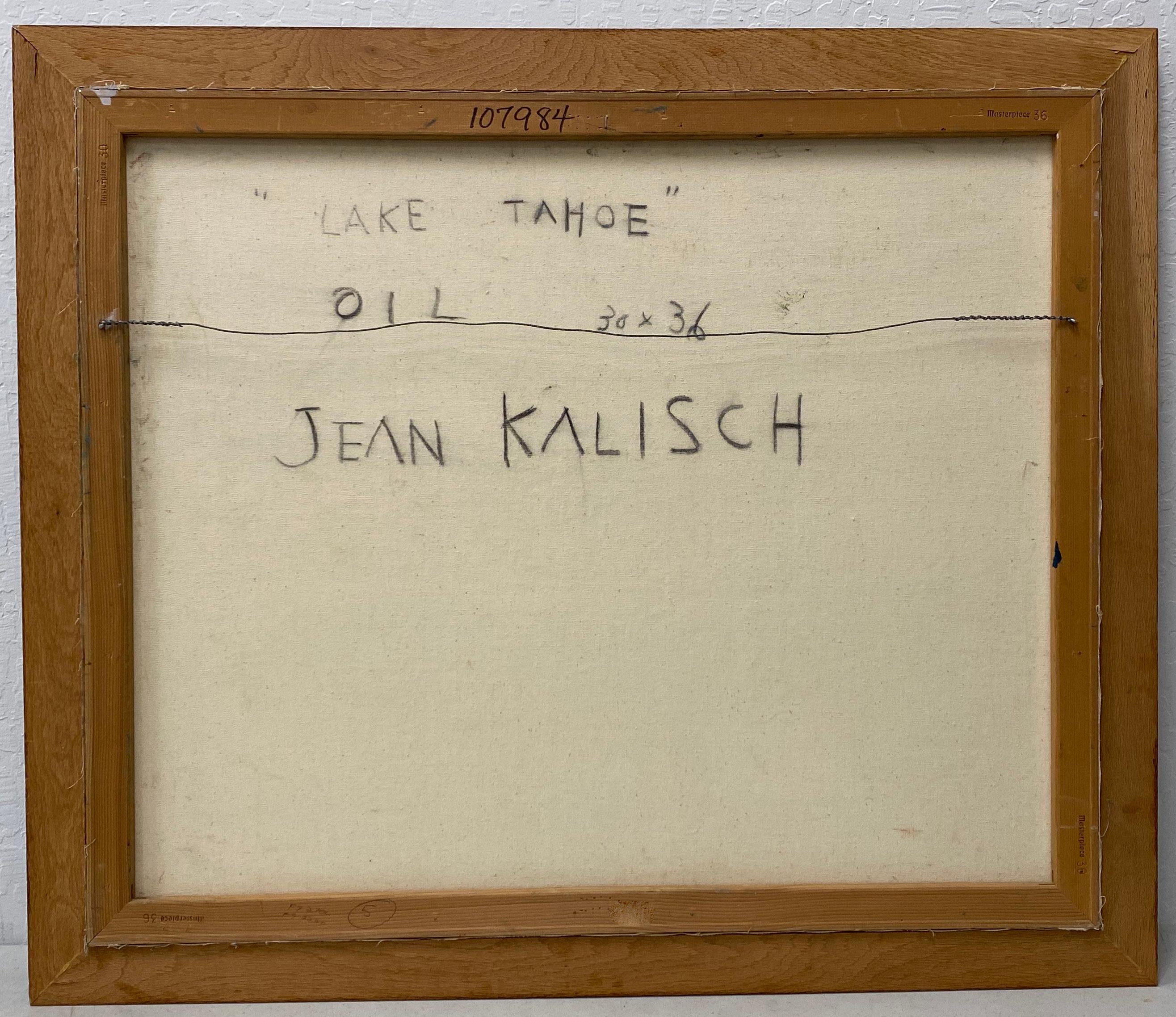 Jean Kalisch - Jean Kalisch "Lake Tahoe" Original Oil Painting c.1970 ...