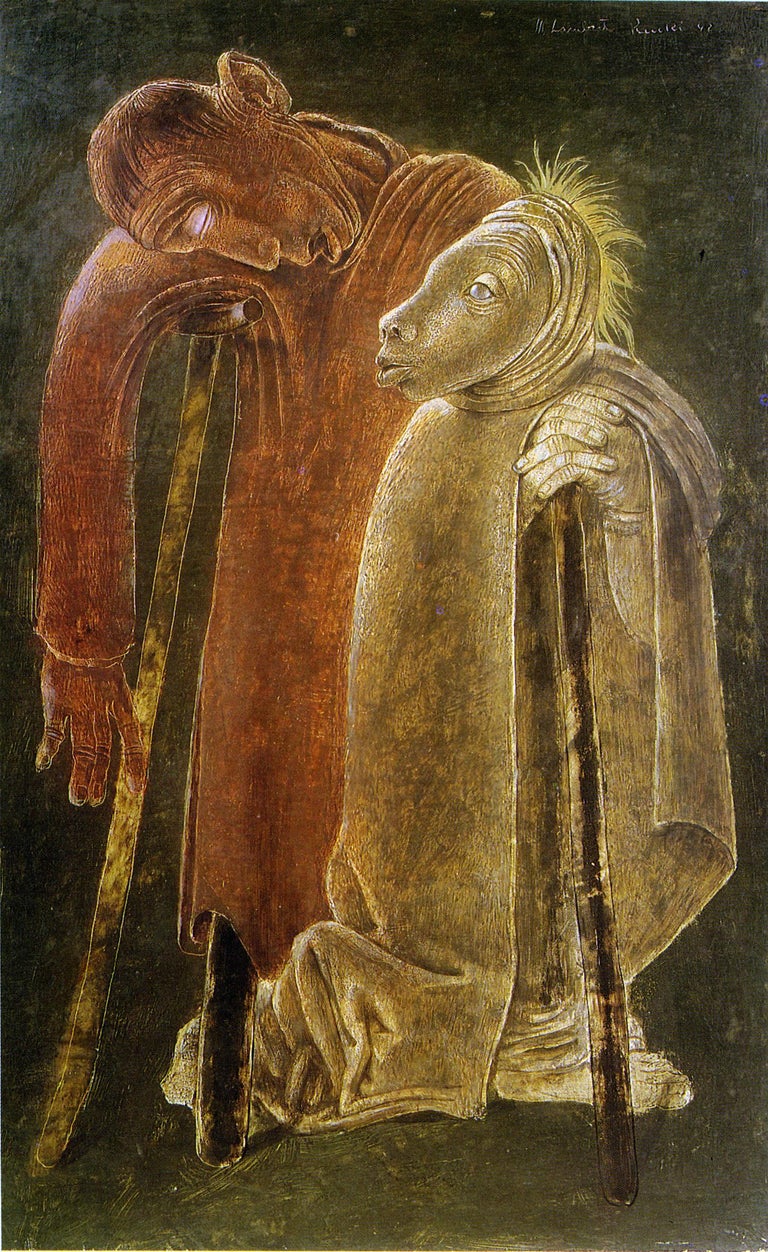 Jean Lambert-Rucki Painting, Les Aveugles, 1942 For Sale at 1stDibs