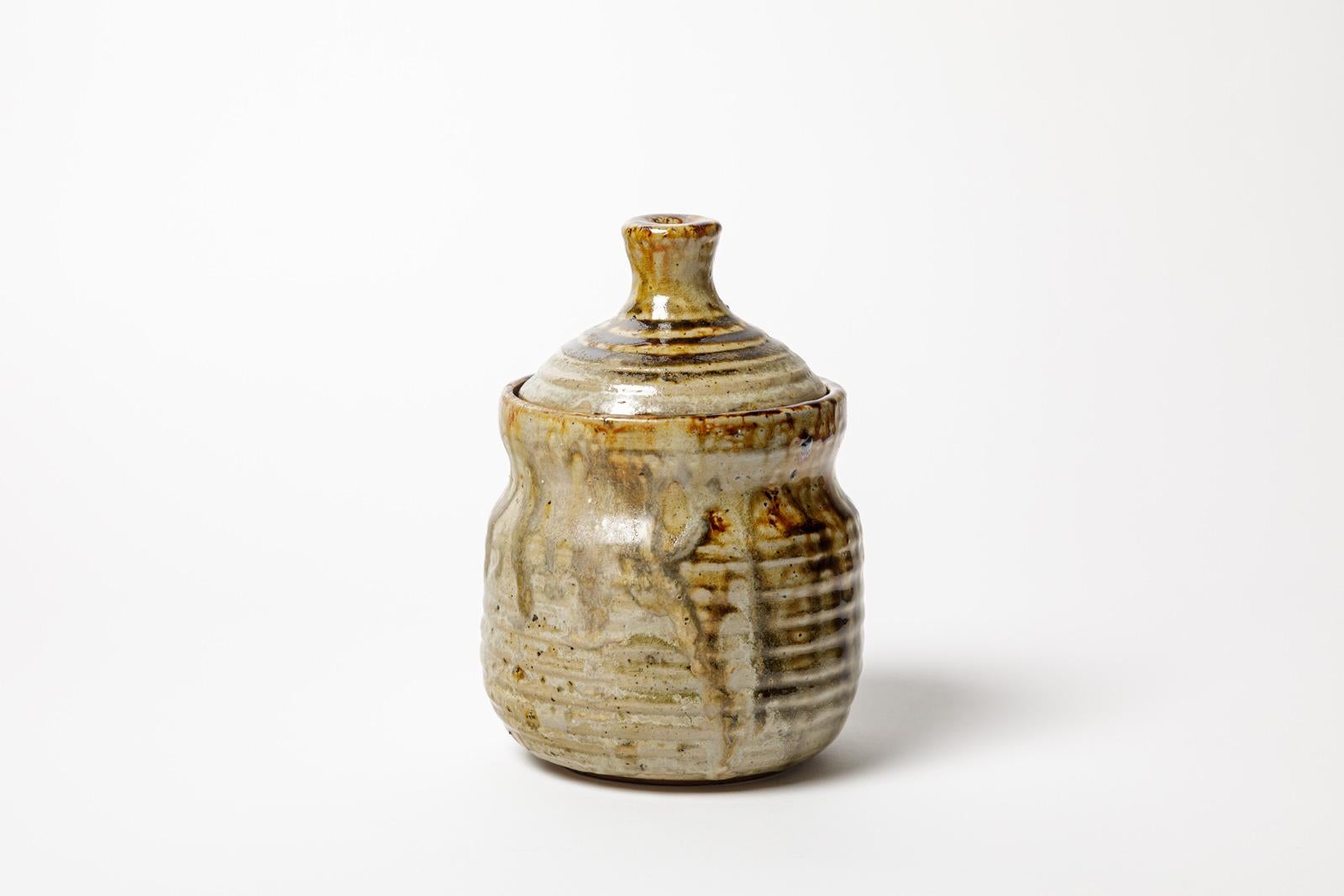 Jean Lerat La Borne 1946 Stoneware Ceramic Decorative Box 20th Century ...