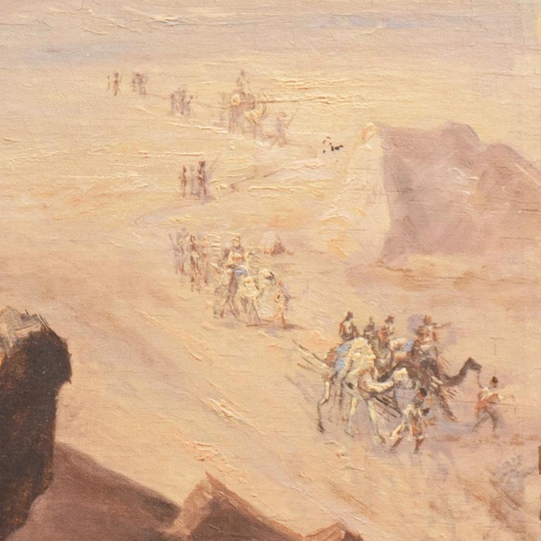 Jean Louis Andre Theodore Gericault - 'Lions Observing a Caravan', 19th ...