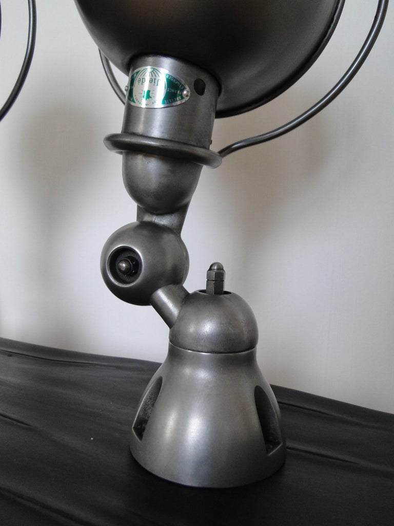 Jean Louis Domecq Jielde Vintage Pair Sconces Graphit Lamp Lyon France Wall Lamp For Sale at 1stDibs