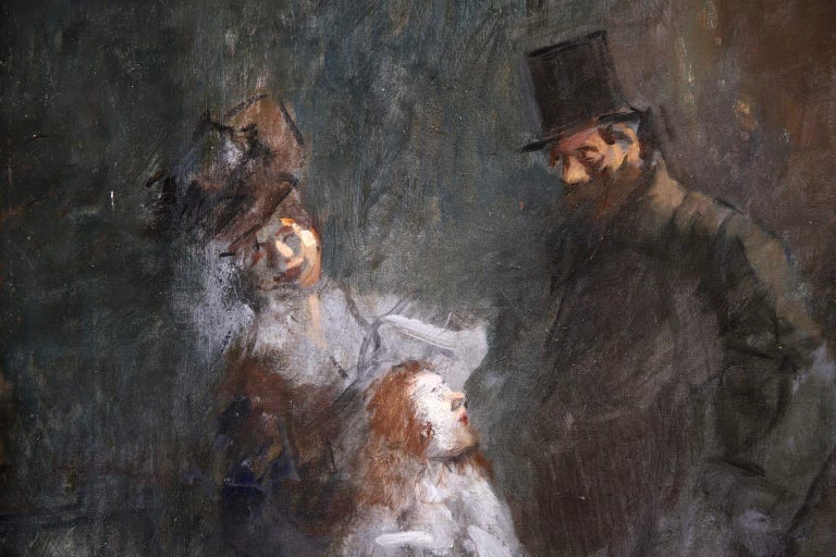 Jean Louis Forain - Prostitution - French Impressionist Oil, Figures at ...