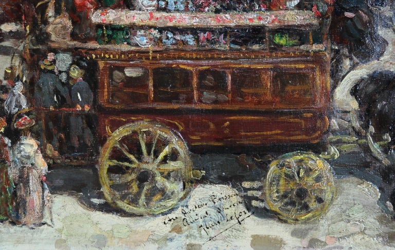 Jean-Louis Lefort - Bourse de Paris - 20th Century, Horse and Carts and ...