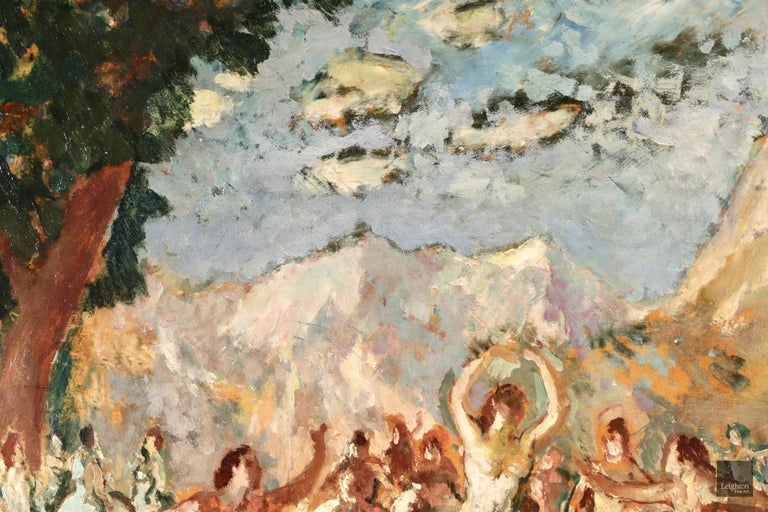 Jean-Louis-Marcel Cosson - Dancers on a Stage - Post Impressionist Oil ...