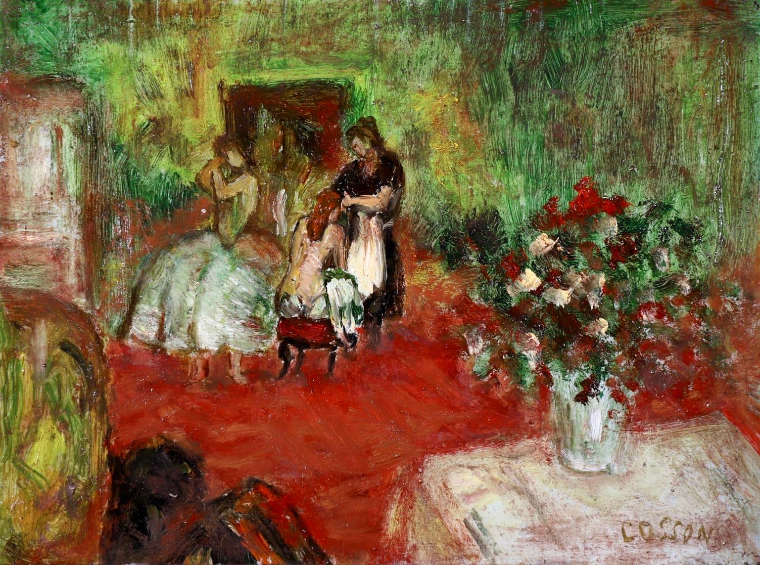 Jean-Louis-Marcel Cosson - Women in Interior - Post Impressionist ...