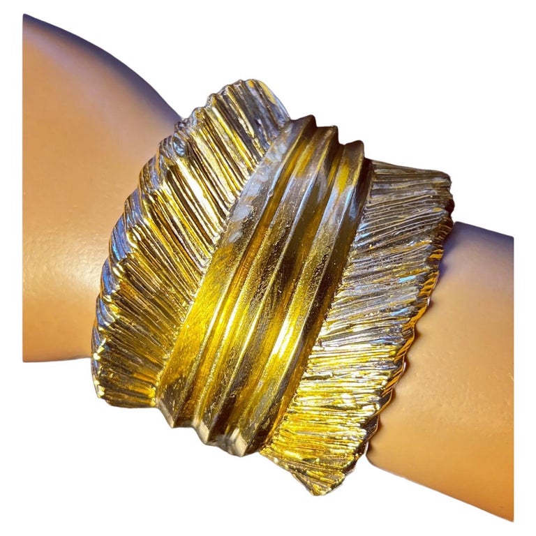 Jean Louis Scherrer vintage cuff For Sale at 1stDibs
