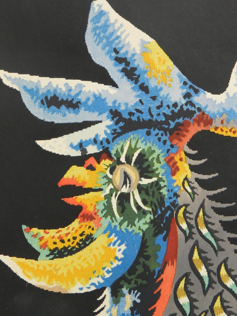 Jean Lurçat - Jean Lurcat Lithograph Coq Guerrier Hand Signed c1950 ...