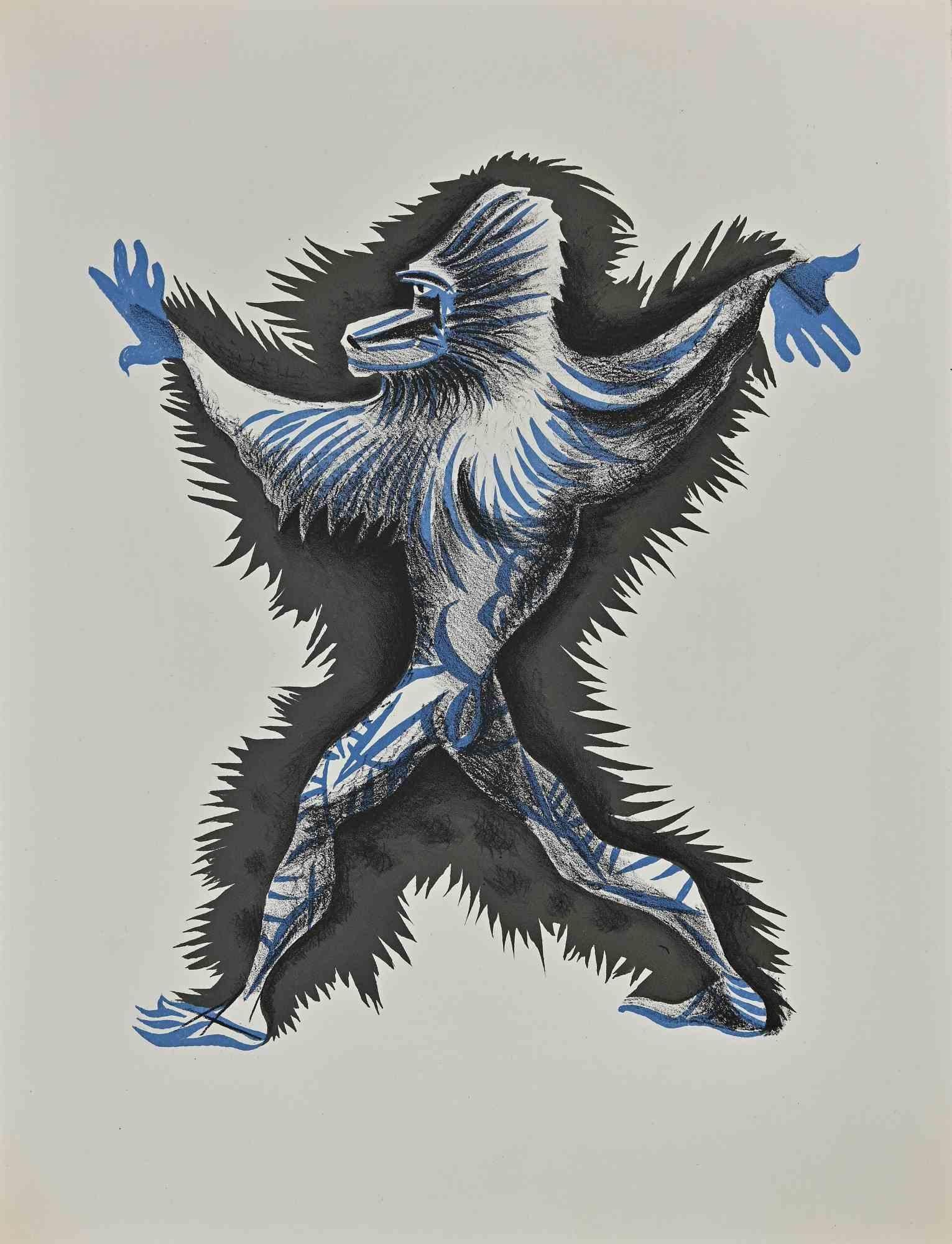 Jean Lurçat - Anteater - Woodcut by Jean Lurçat - 1948 For Sale at 1stDibs