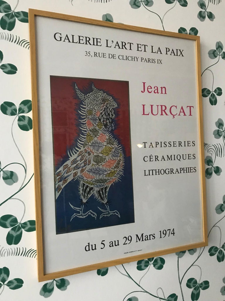 Jean Lurçat Vintage Exhibition Poster, France, 1975 at 1stDibs