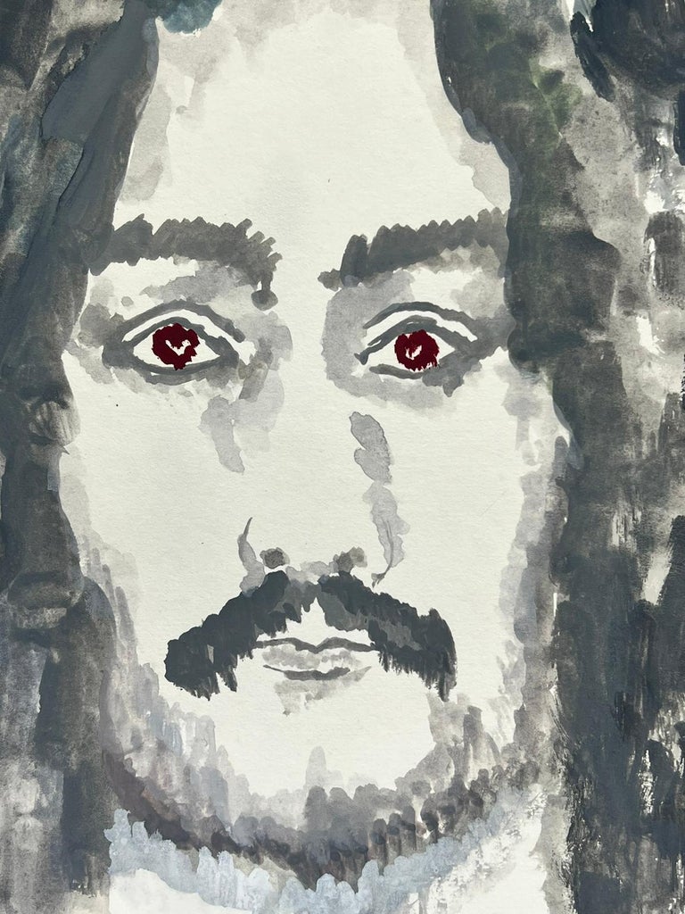 Jean Marc - 20th CENTURY FRENCH MODERNIST PAINTING - red eye man For ...