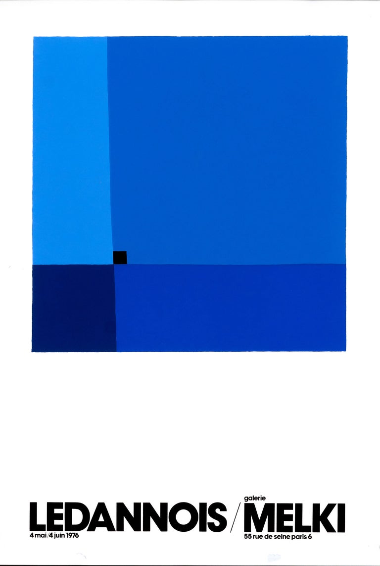 "Ledannois - Galerie Melki" Abstract Original Vintage Exhibition Poster ...