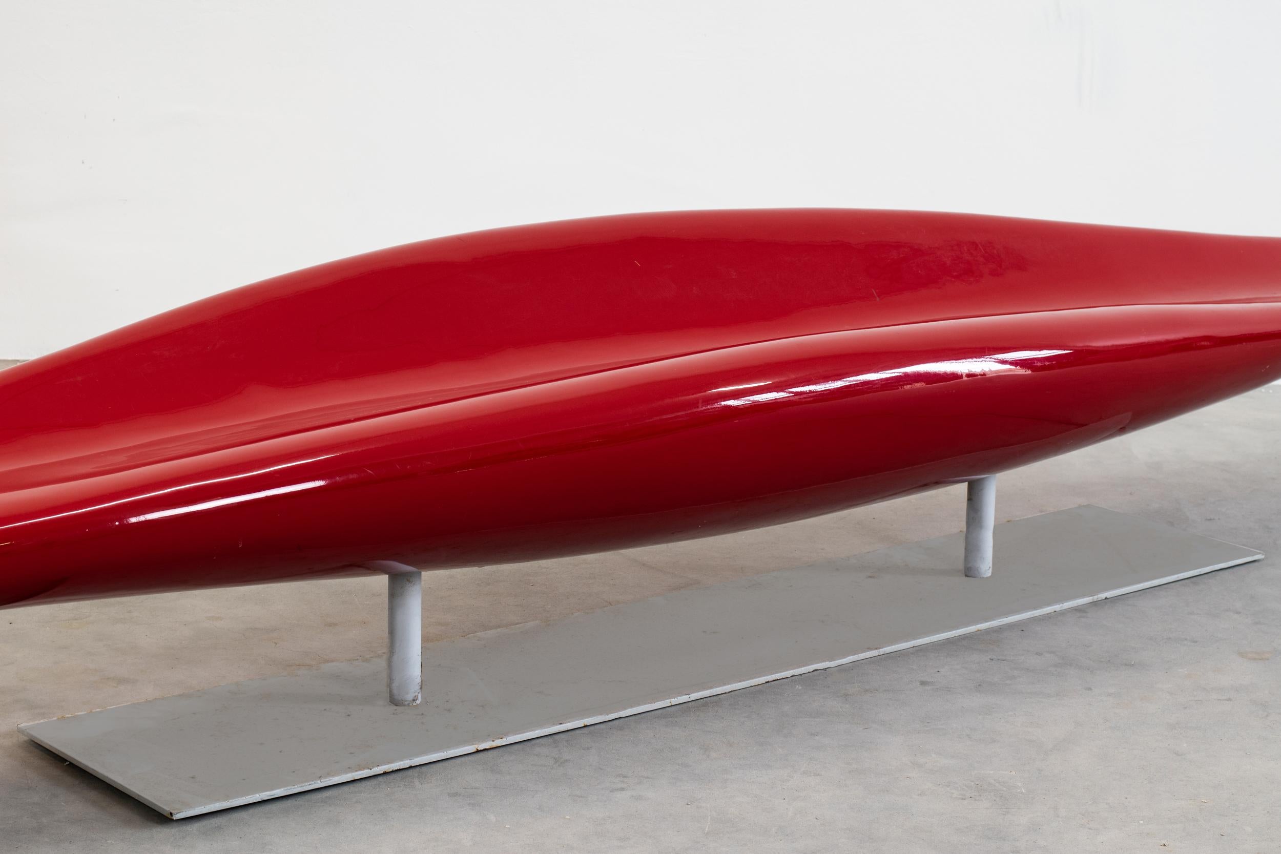 Jean Marie Massaud Inout Bench Brilliant Red Fiberglass Cappellini ...