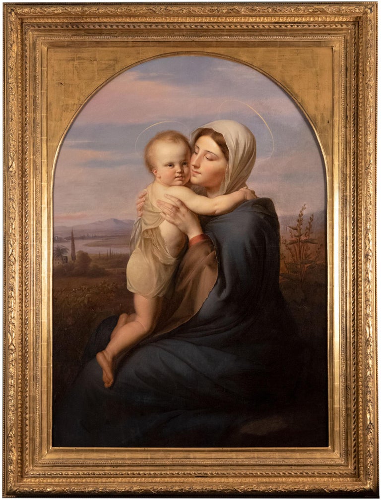 Jean-Mathieu Nisen - Madonna and Child, 1848 by Jean Baptiste (Jean ...