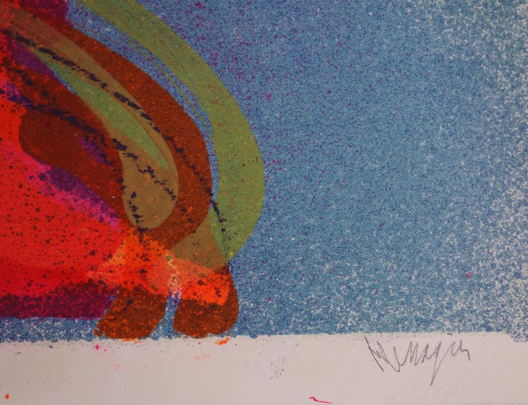 Jean Messagier - Monument for Federico Fellini - Original handsigned ...