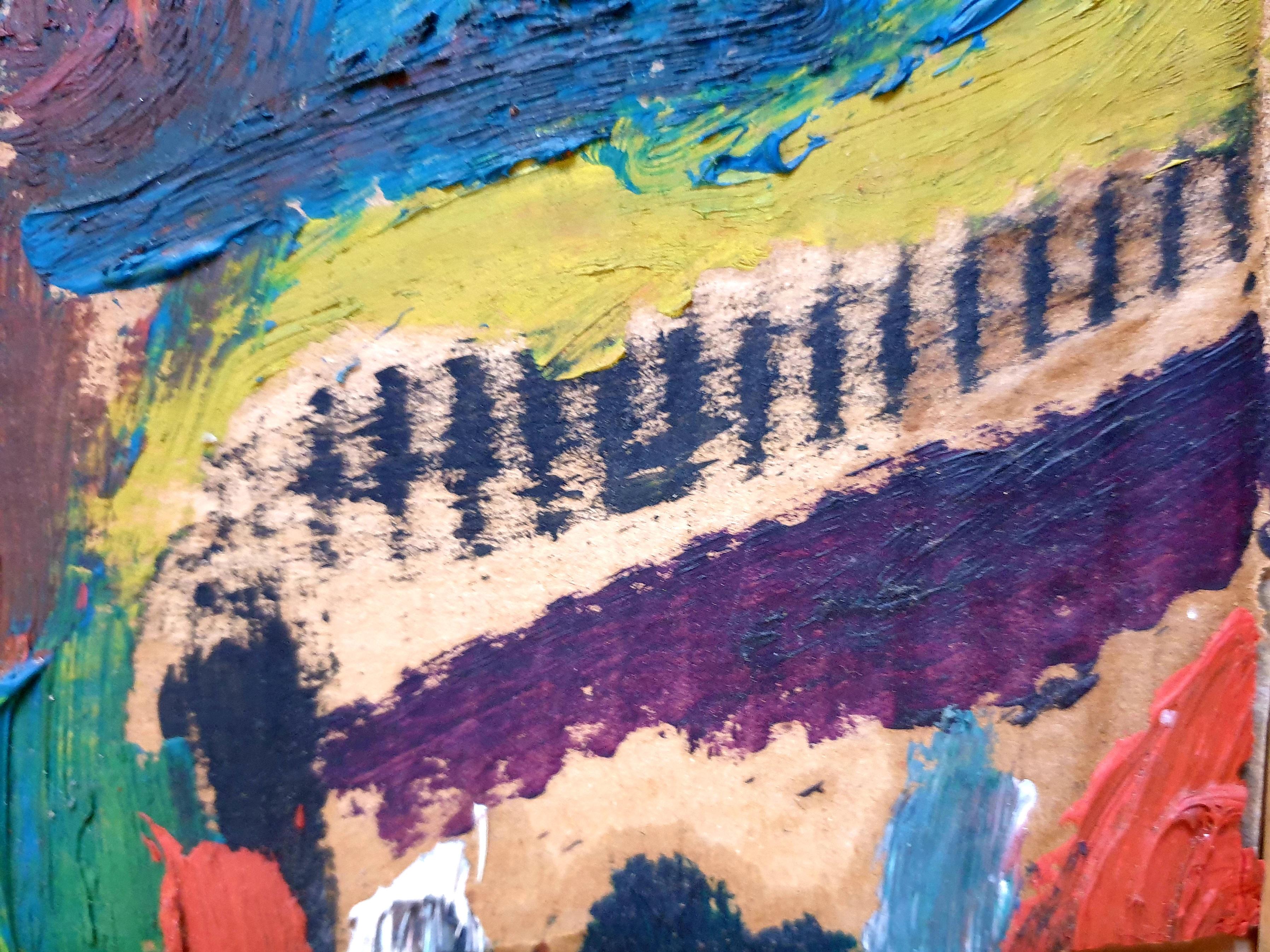 Neo-Expressionist Hommage to Basquiat. Acrylic on Cardboard. For Sale ...