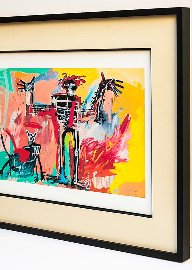 Jean-Michel Basquiat - Jean Michel Basquiat Boy and Dog in a Johnny ...