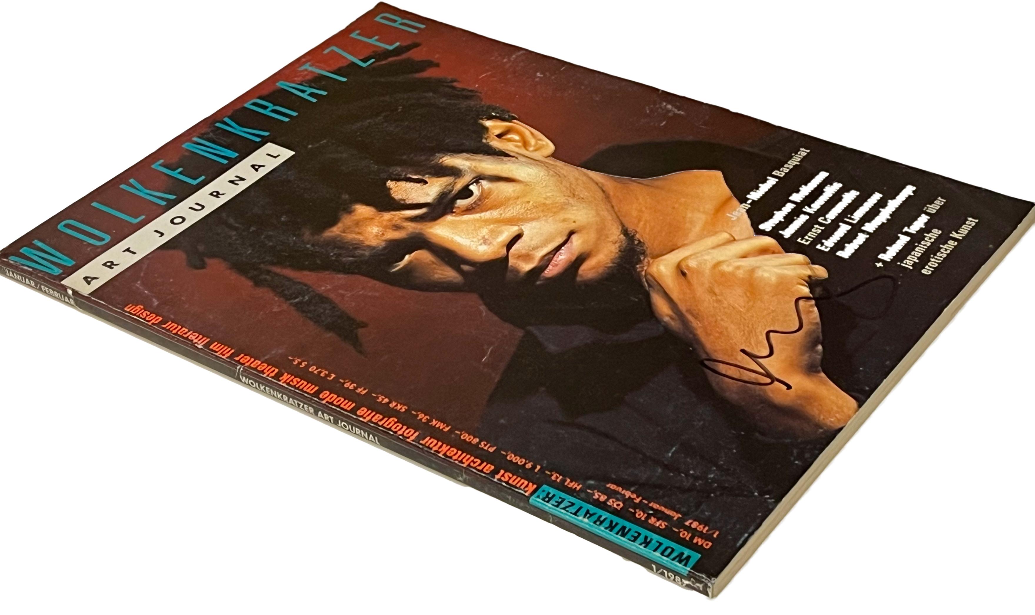 Jean-Michel Basquiat - Signed Basquiat magazine 1987 (Basquiat Stephen Barker) For Sale at 1stDibs
