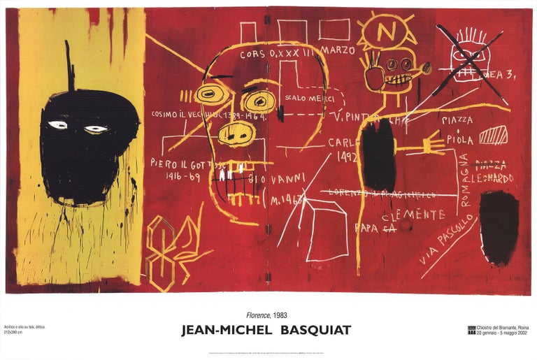 After Jean-Michel Basquiat-Florence-25.5" x 35.75"-Poster-2002 For Sale ...
