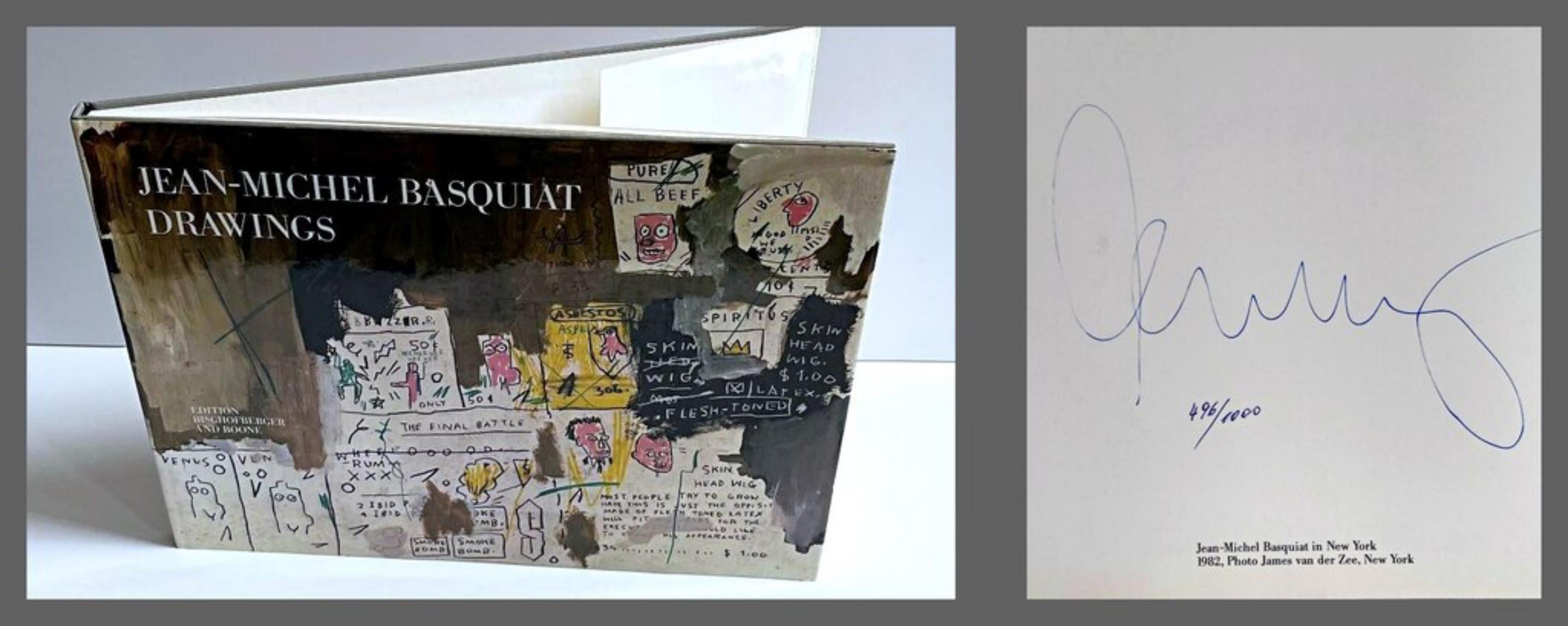 Jean-Michel Basquiat - Limited edition monograph, hand signed and ...