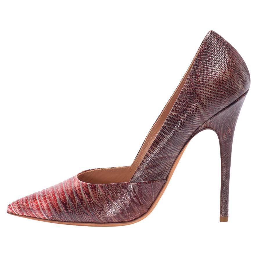 Red Snakeskin Shoes - 26 For Sale on 1stDibs