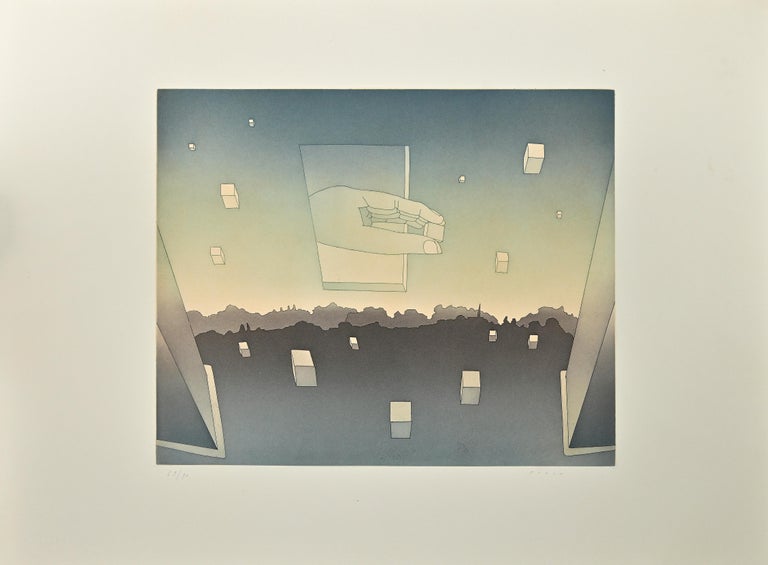 Jean Michel Folon - Demain (Tomorrow) - Original Etching by Jean Michel ...