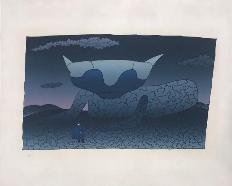 Jean Michel Folon - Souvenir d'Alice For Sale at 1stDibs