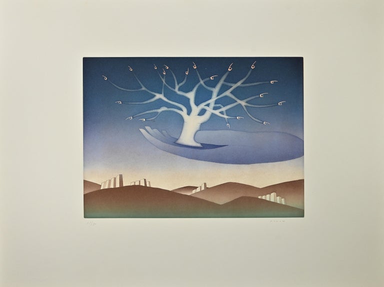 Jean Michel Folon - Today - Original Etching by Jean Michel Folon ...