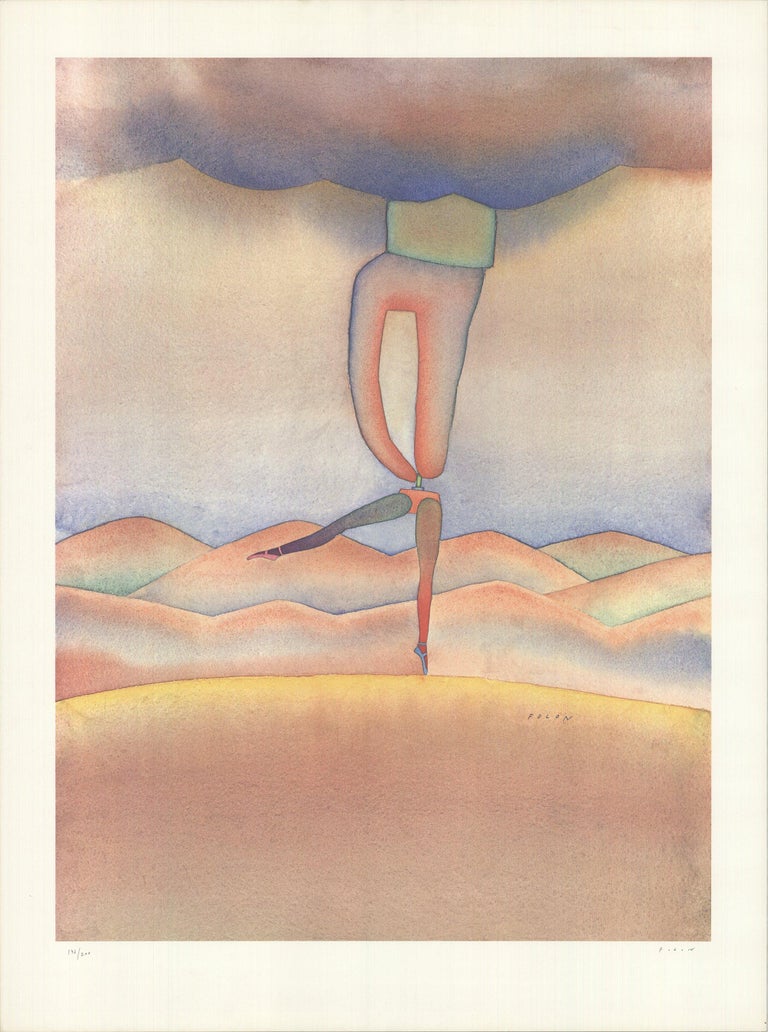 Jean-Michel Folon - 1979 Jean-Michel Folon ''Ballerina'' Surrealism ...