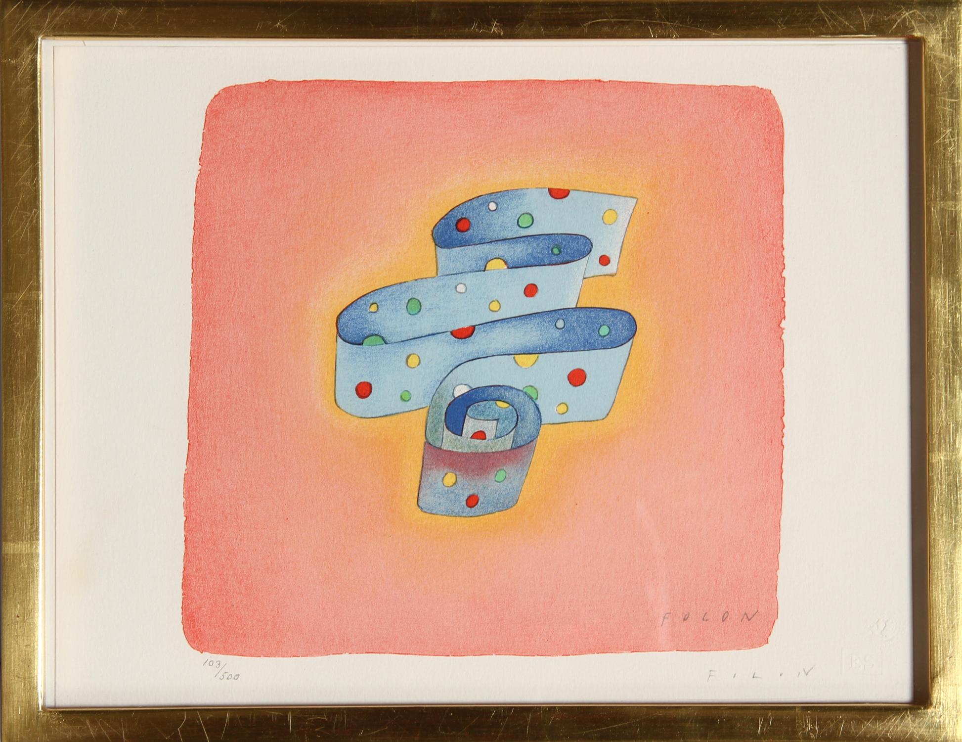 Jean-Michel Folon - 1988 Flag Series - United Nations, Lithograph by ...