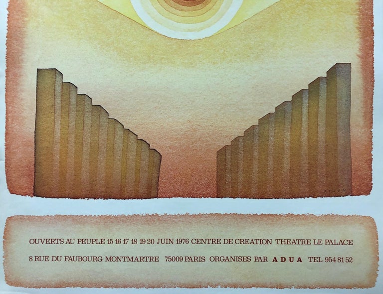 Jean-Michel Folon - Poster for the Seconds Etats Generaux Urbanisme ...