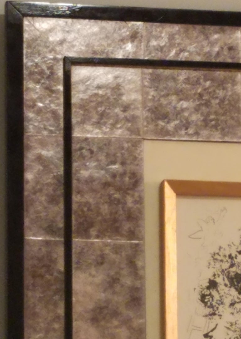 Art Frame Laminated in Mica with parchment center panel. at 1stDibs ...