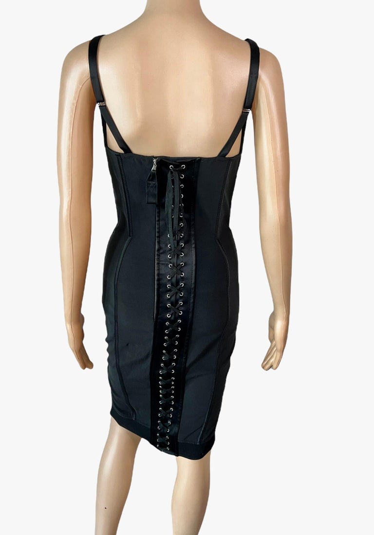 Jean Paul Gaultier 1990''s Vintage Cone Bra Corset Bondage Bodycon ...