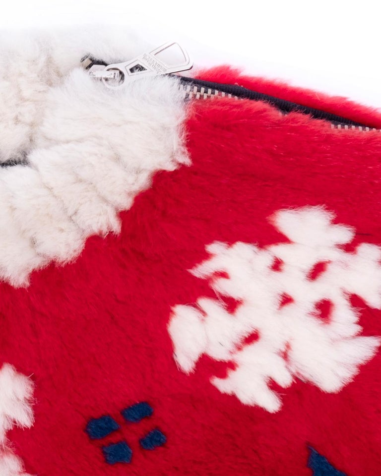 Jean Paul Gaultier AW1999 Rabbit Fur Fair Isle Sweater For Sale at 1stDibs