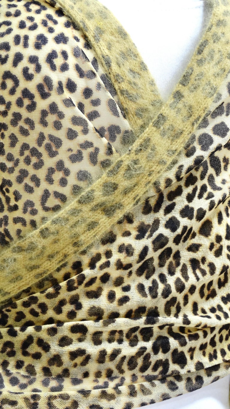 Jean Paul Gaultier Cheetah Wrap Top For Sale at 1stDibs