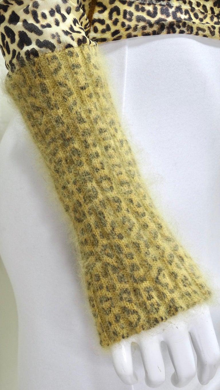 Jean Paul Gaultier Cheetah Wrap Top For Sale at 1stDibs