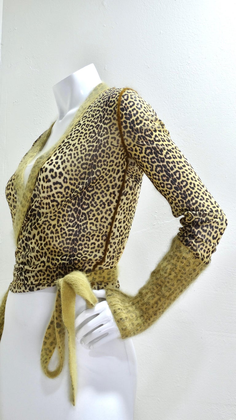 Jean Paul Gaultier Cheetah Wrap Top For Sale at 1stDibs