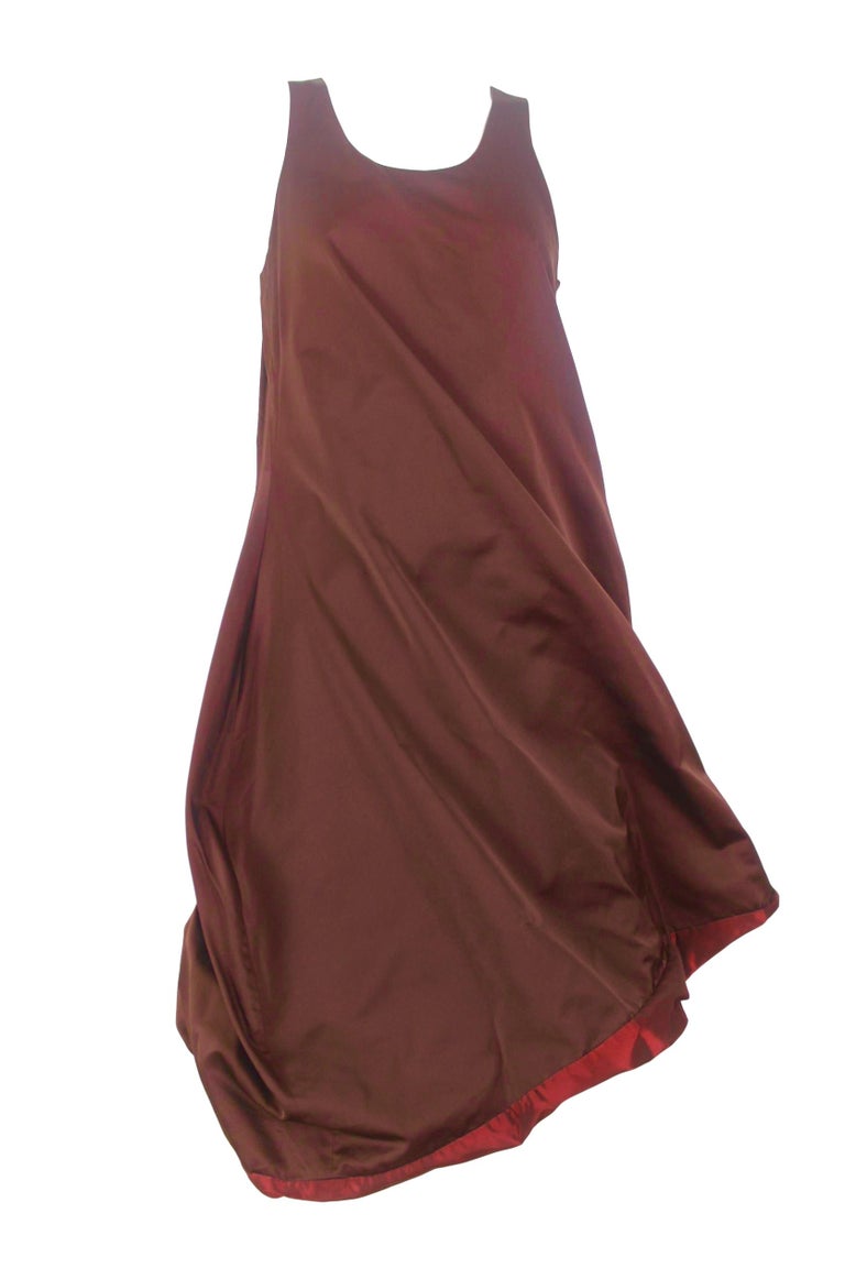 Jean Paul Gaultier Classique Label Bronze Satin Balloon Dress Spring ...