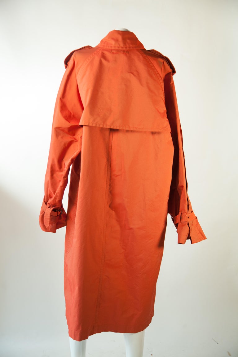 Jean Paul Gaultier Coral Trench Coat For Sale at 1stDibs