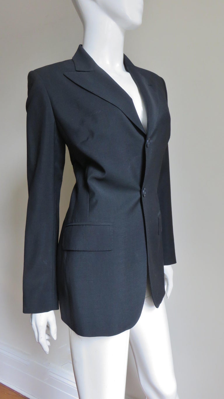 Jean Paul Gaultier Cut Out Back Blazer at 1stDibs
