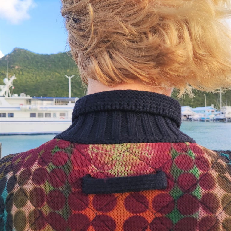 Jean Paul Gaultier Cyberbaba Cyberdot Optical Illusion 1995 Coat Jacket ...