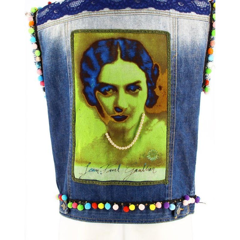 Jean Paul Gaultier Denim Jacket For Sale at 1stDibs