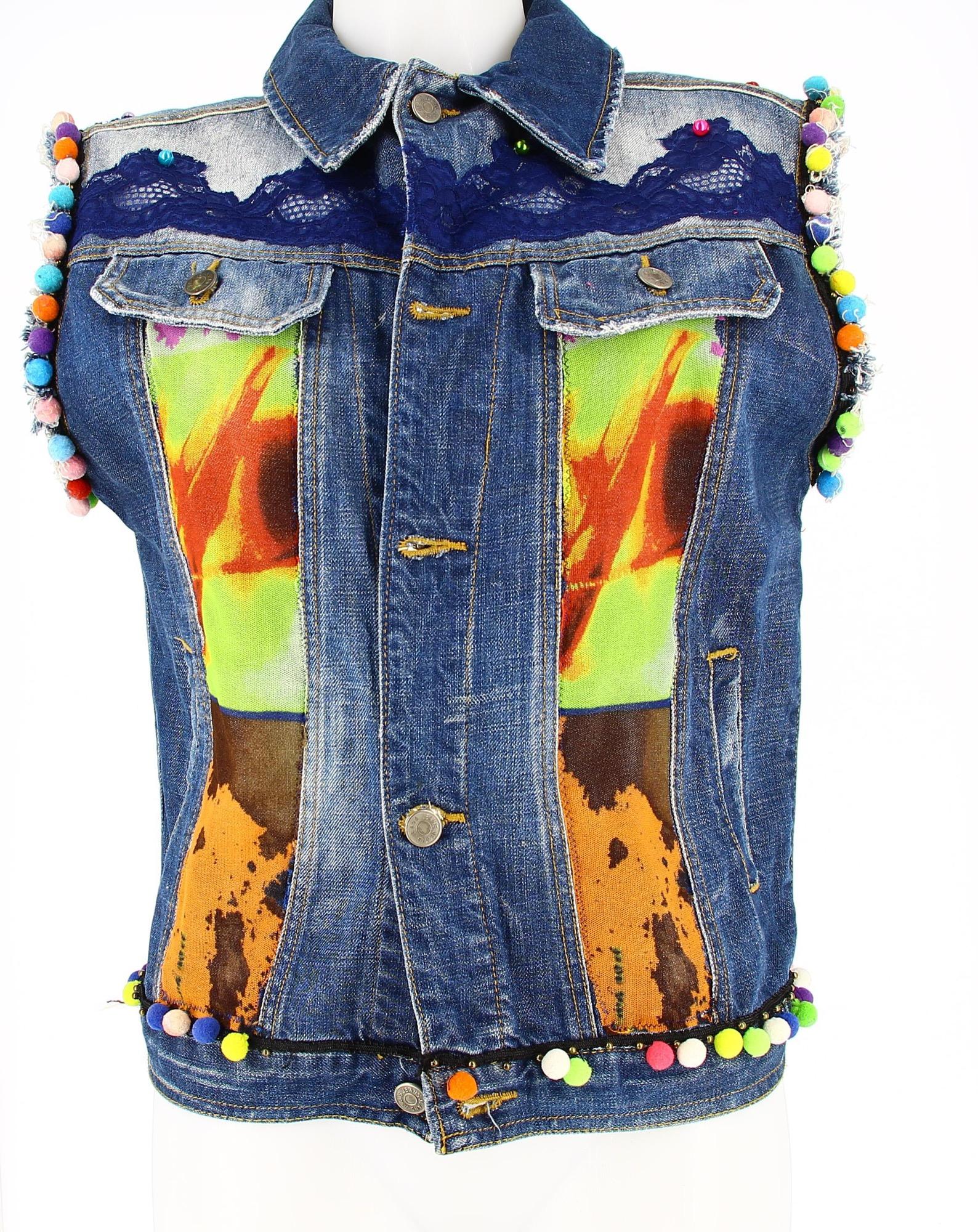 Jean Paul Gaultier Denim Jacket For Sale at 1stDibs | gaultier jeans ...